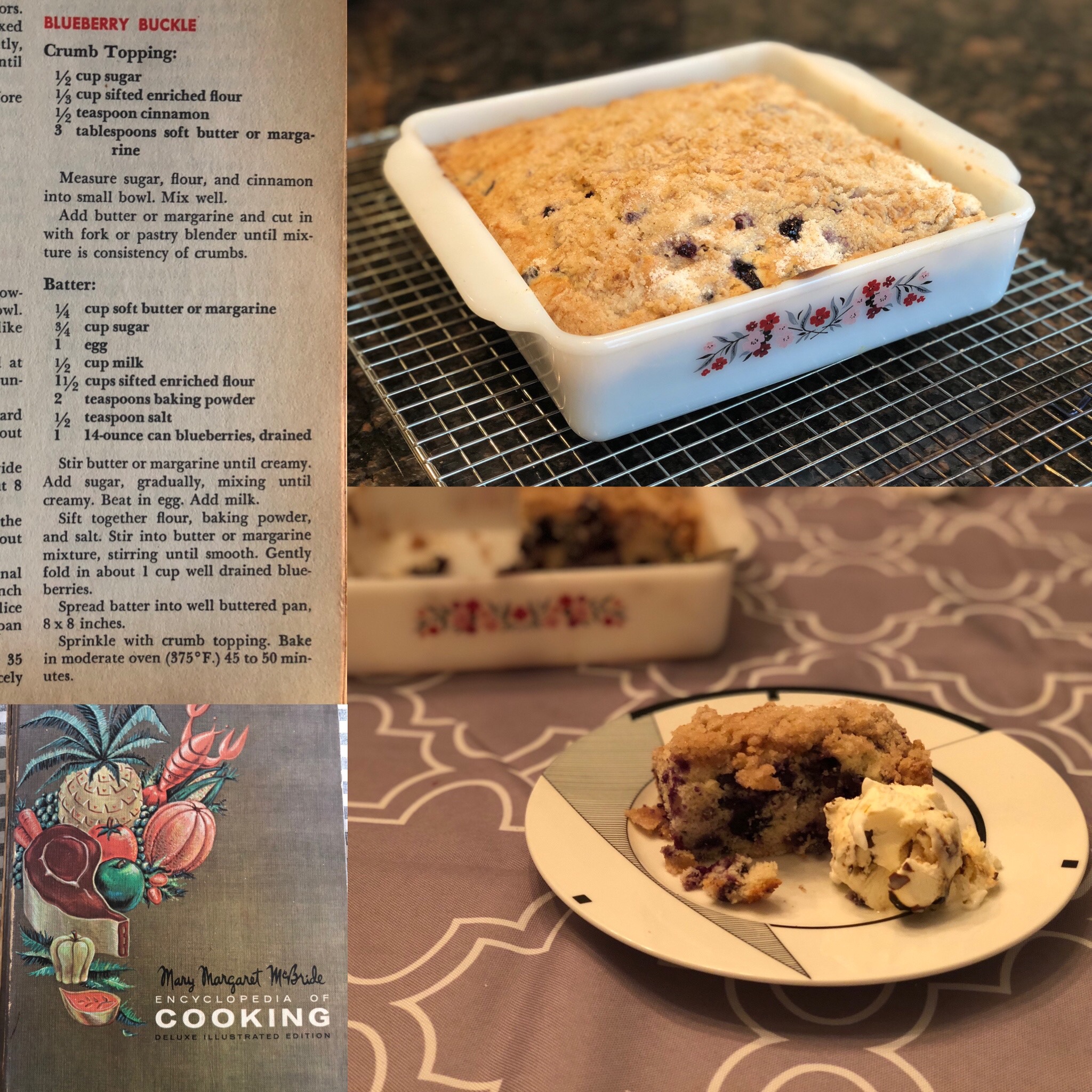 Blueberry Buckle – Cooking Vintage